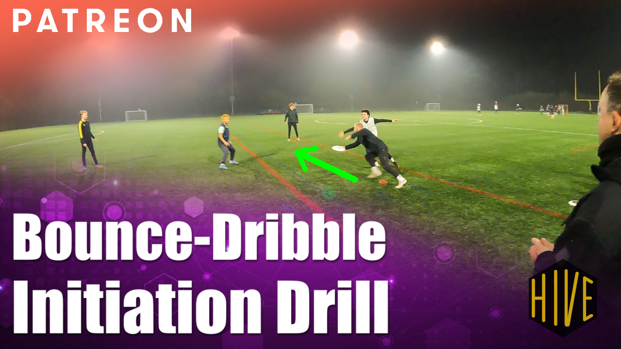 Bounce-Dribble Initiation Drill • hiveultimate.com